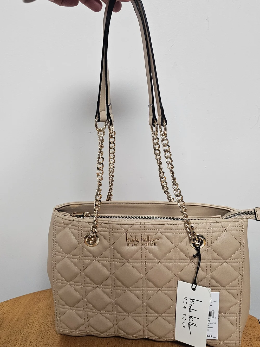 Nicole Miller New York | Bags | Nicole Miller Beige Nude Tan Shoulder ...